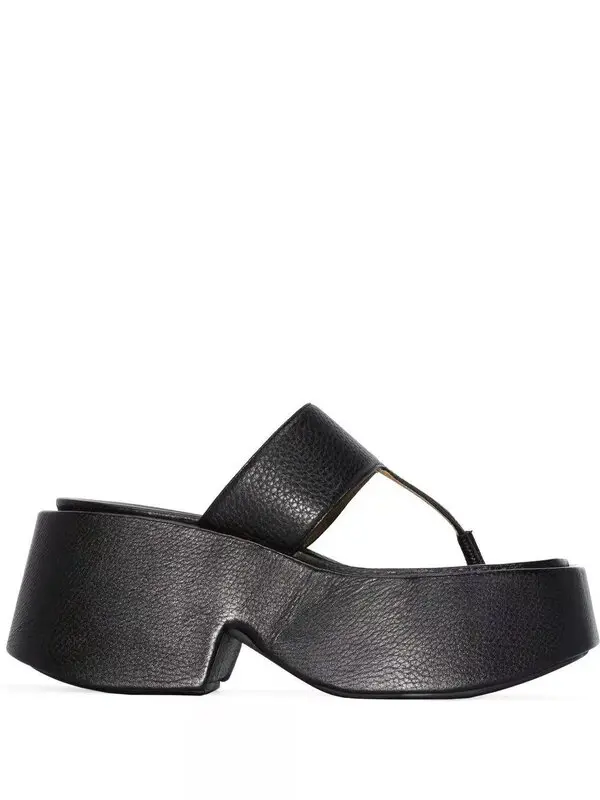 Marsèll Flatform Thong Sandals - Black