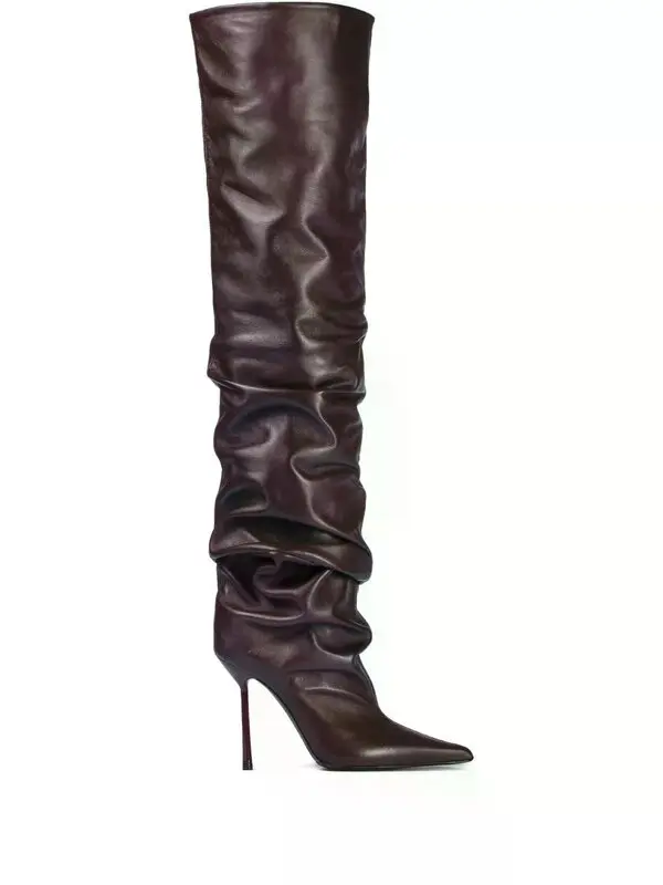 LE SILLA 100mm Bella Stiletto Thigh-high Boots - Red