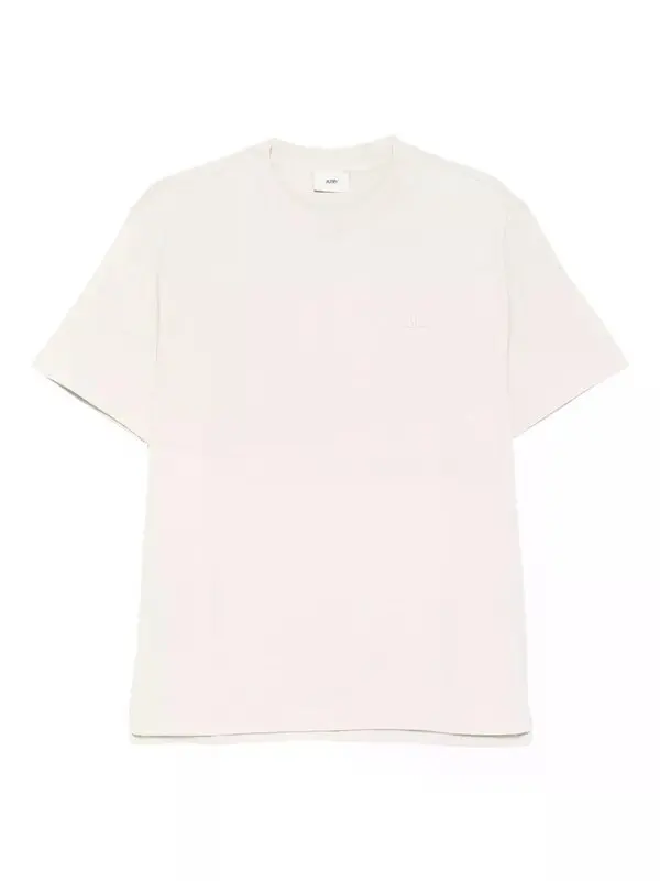 AUTRY Logo Cotton T-shirt - Neutrals