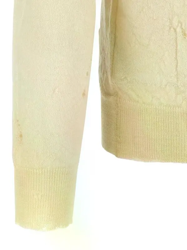 MAISON MARGIELA Distressed Jacquard Wool Sweater