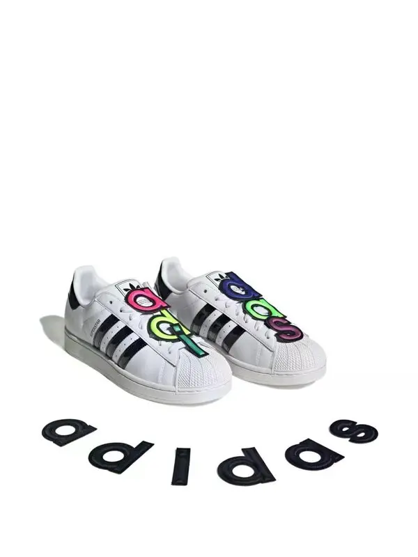 Adidas Superstar Ii Jeremy Scott Lace-up Perforated Sneakers