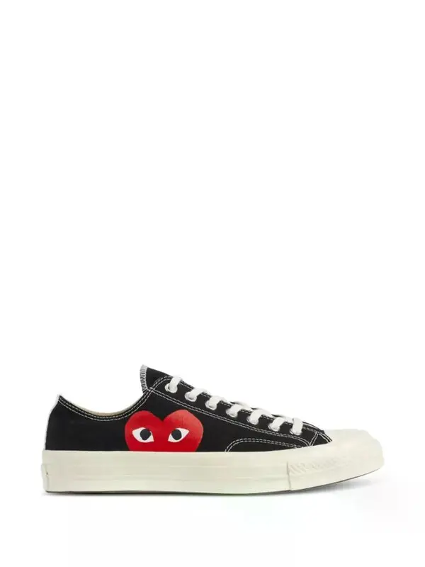 Play Comme Des Garcon X Converse Big Heart Chuck 70 Sneakers - Black