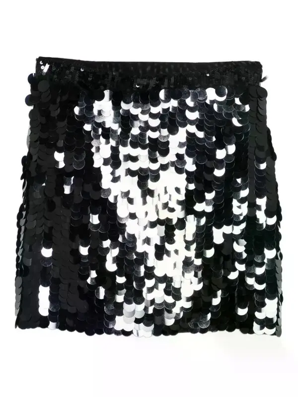 P.a.r.o.s.h Sequin Mini Skirt - Black