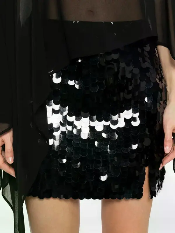 P.a.r.o.s.h Sequin Mini Skirt - Black