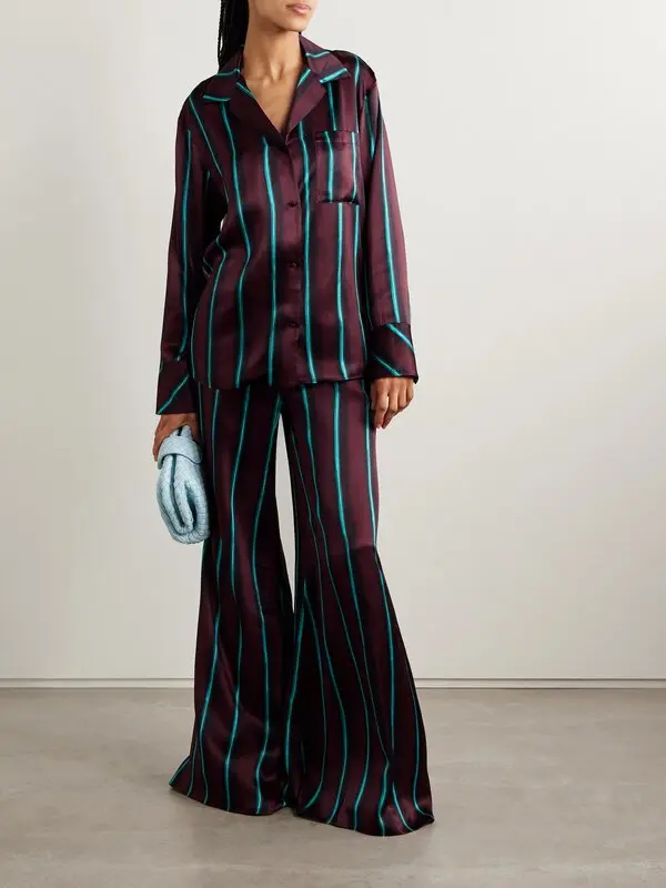 ROKSANDA Delan Striped Silk-satin Shirt - Multi