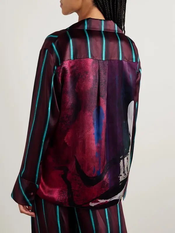 ROKSANDA Delan Striped Silk-satin Shirt - Multi