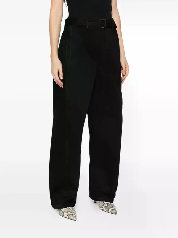 LEMAIRE Belted Jeans With Contrasting Seams