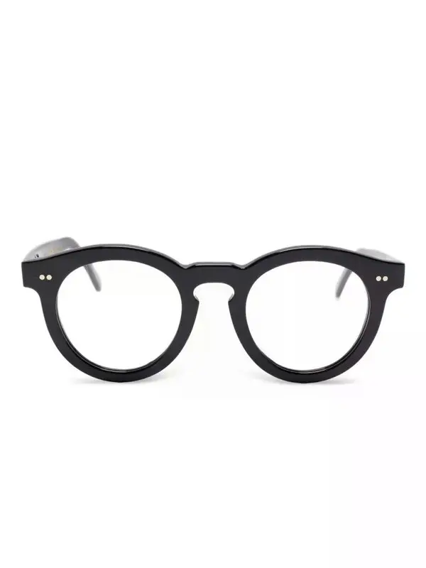 FAMILY AFFAIR The Smash Round-frame Clear-lens Glasses - Black