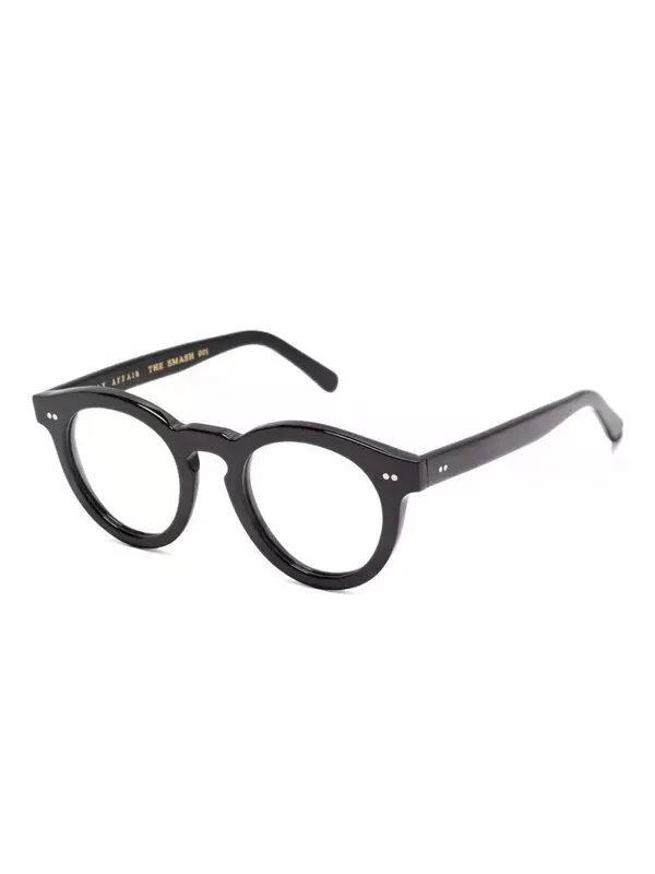 FAMILY AFFAIR The Smash Round Frame Clear Lens Eyeglasses