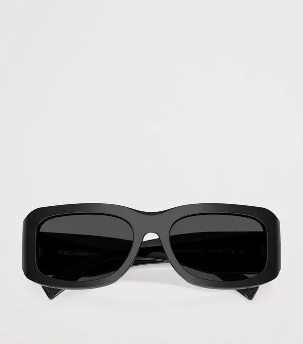 Dolce & Gabbana Acetate Rectangle Sunglasses