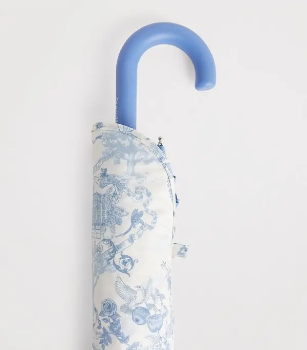 Harrods Toile Umbrella - Blue