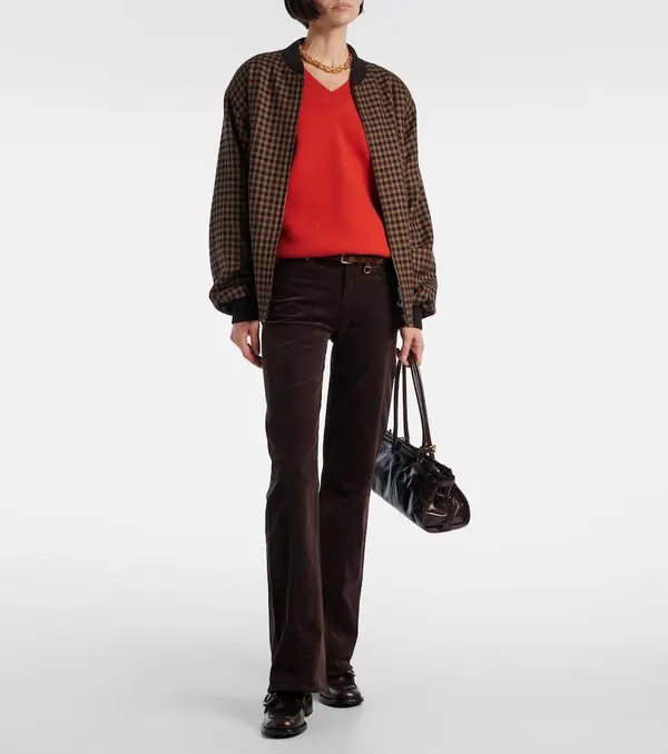 7 For All Mankind Twisted Corduroy Flared Trousers