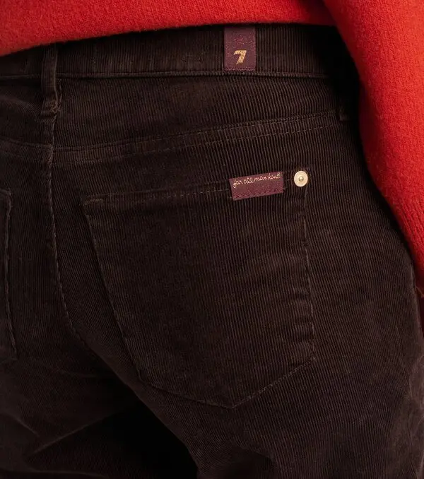 7 For All Mankind Twisted Corduroy Flared Trousers