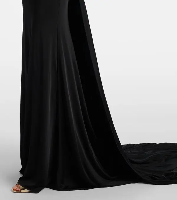 David Koma Gathered Jersey Gown