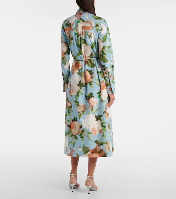 Erdem Floral Cotton Shirt Dress