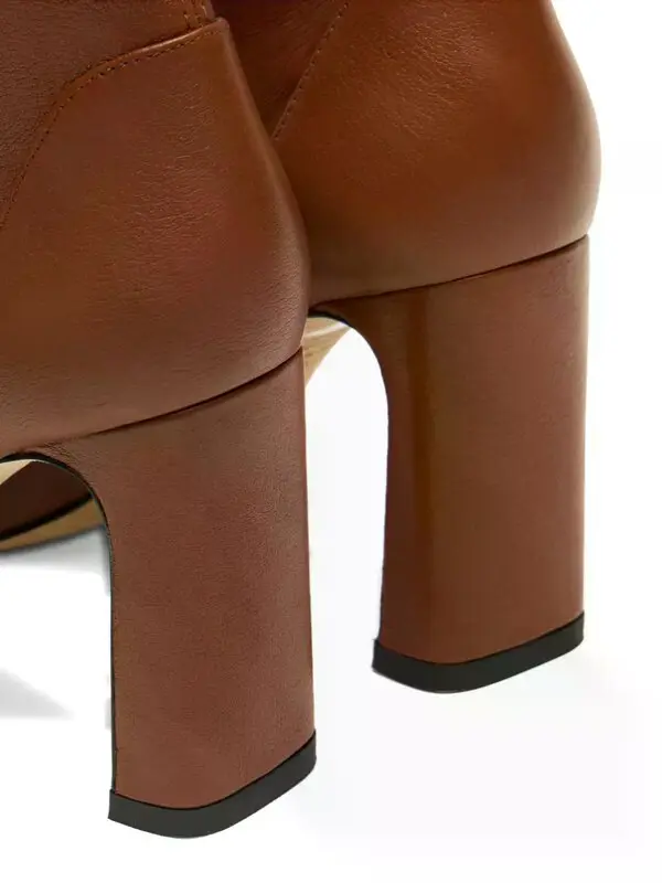 STUART WEITZMAN 85mm Babette Leather Ankle Boots