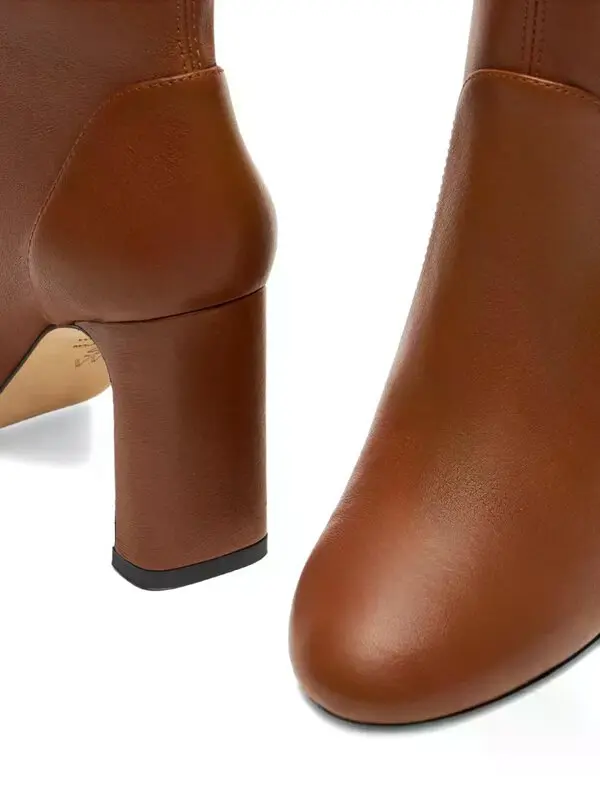 STUART WEITZMAN 85mm Babette Leather Ankle Boots