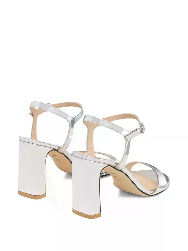 STUART WEITZMAN Metallic Block Heel Sandals