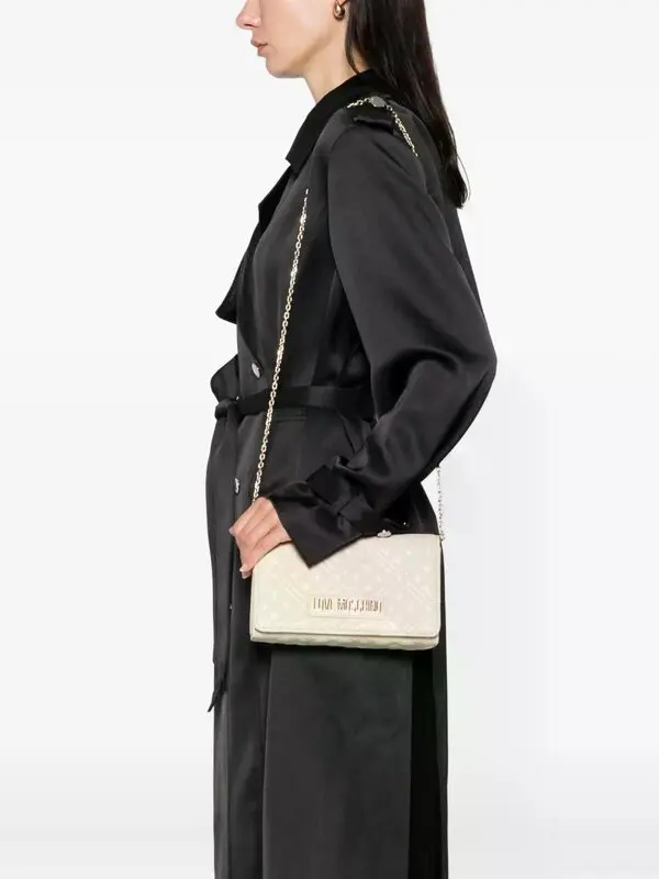 Moschino Quilted Chain-strap Shoulder Bag - Neutrals