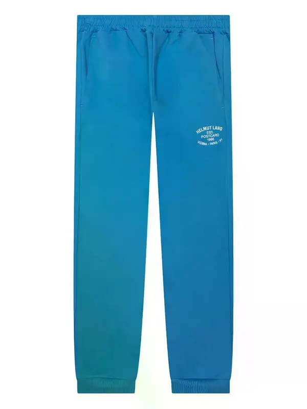 Helmut Lang Paris Postcard Track Pants - Blue