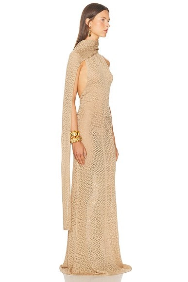 HELSA Robbyn Wrap Gown - Tan