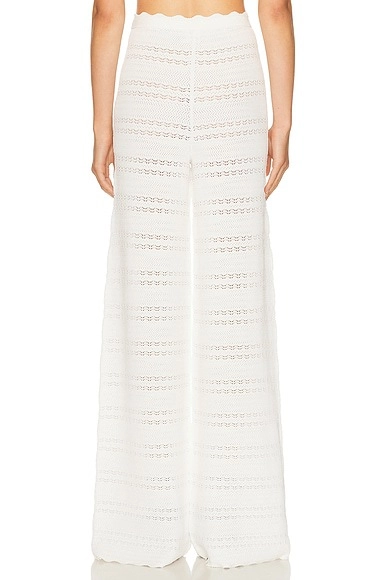 HELSA Scalloped Knit Trousers