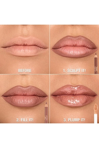 Charlotte Tilbury Supernudes Lip Cheat Long-lasting Waterproof Lip Liner Duo - Medium