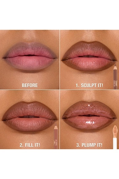 Charlotte Tilbury Supernudes Lip Cheat Long-lasting Waterproof Lip Liner Duo - Tan