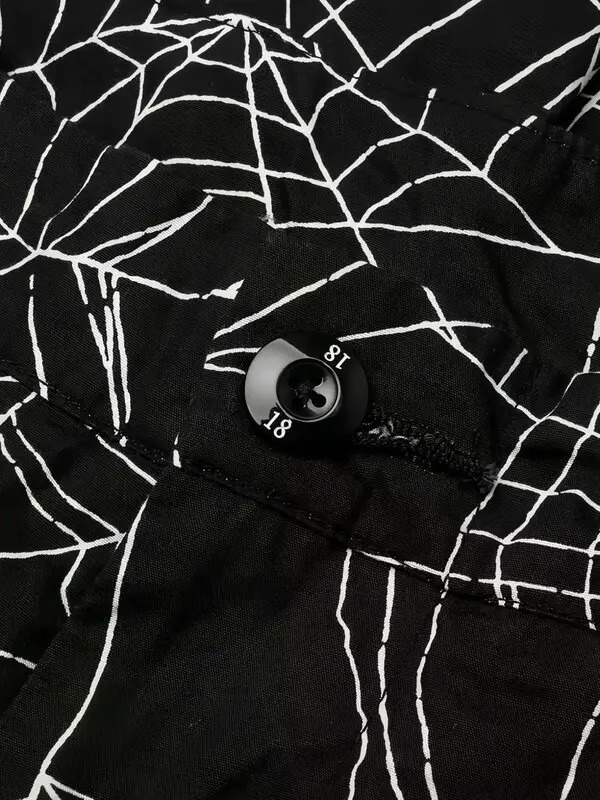 NEIGHBORHOOD Spiderweb Print Tailored Shorts