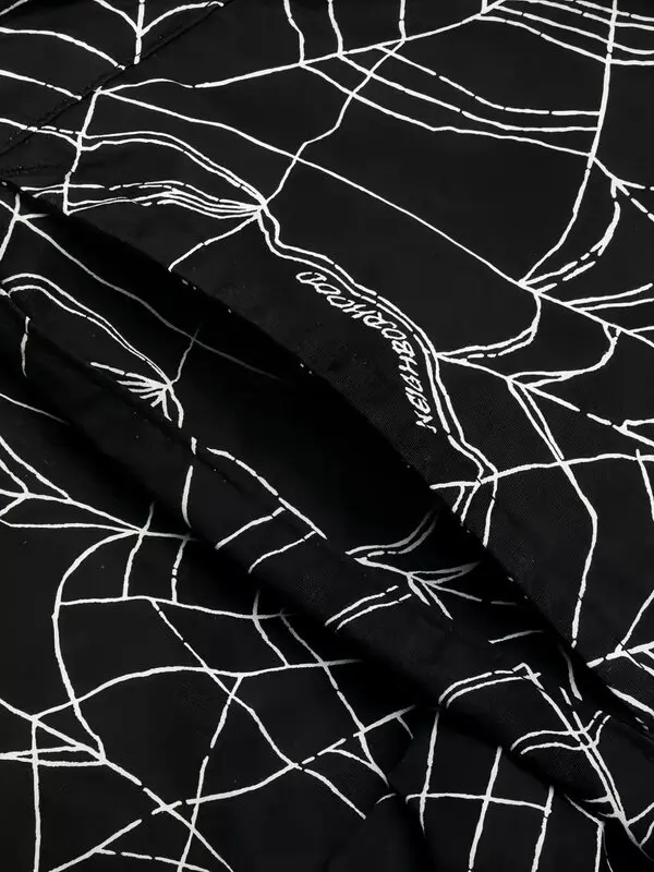 NEIGHBORHOOD Spiderweb Print Tailored Shorts