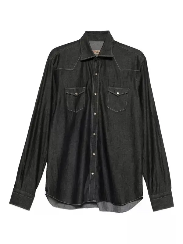 BARBA NAPOLI Cotton Pocketed Shirt