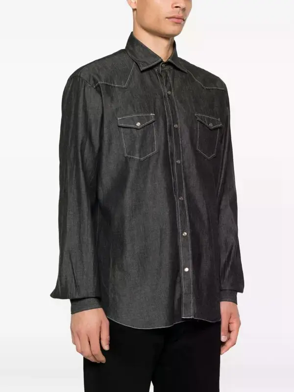 BARBA NAPOLI Cotton Pocketed Shirt