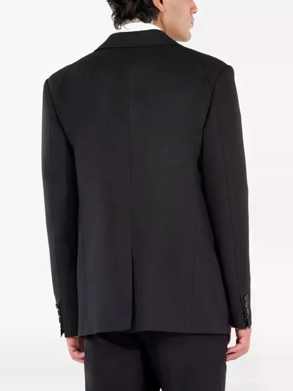Roberto Cavalli Leopard-print Lining Wool Blazer