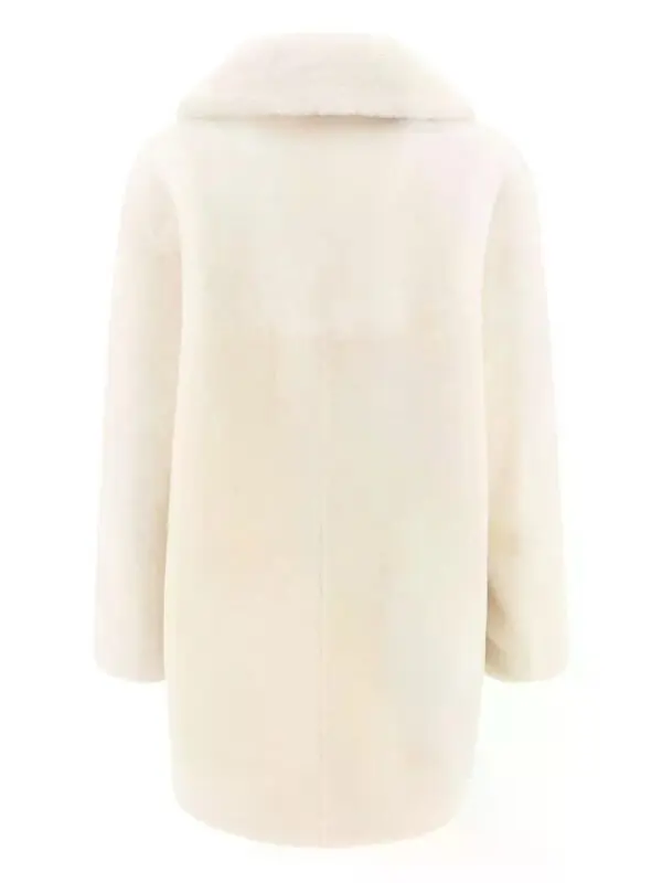 B&W Shearling Reversible Coat