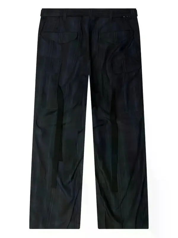 Sacai Plaid Buckled Trousers