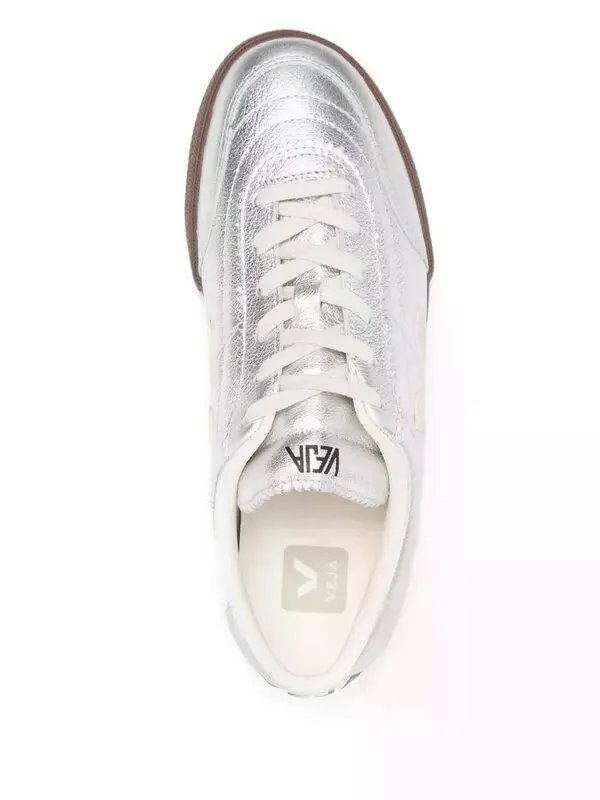 VEJA Panenka Leather Sneakers - Silver