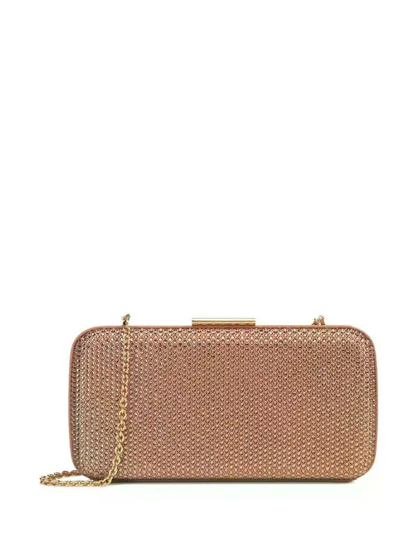 SERGIO ROSSI Secret Crystal-embellished Clutch Bag - Pink