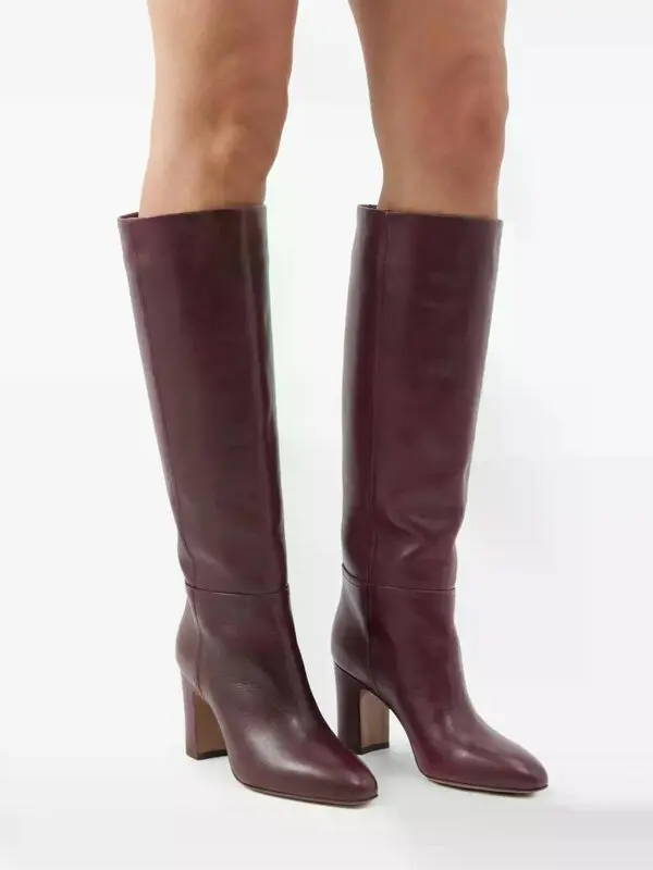Paris Texas 70mm Leather Block-heel Boots