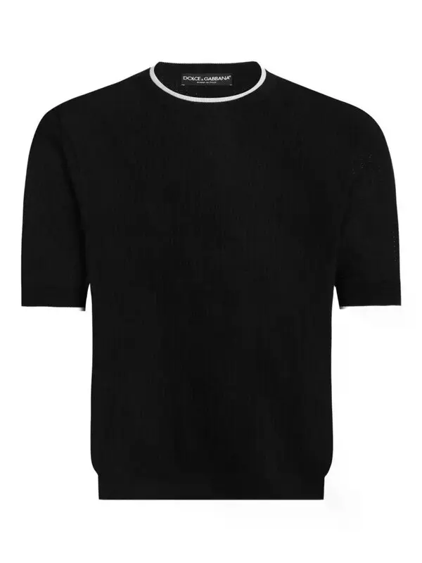 Dolce & Gabbana Ribbed Short-sleeve T-shirt