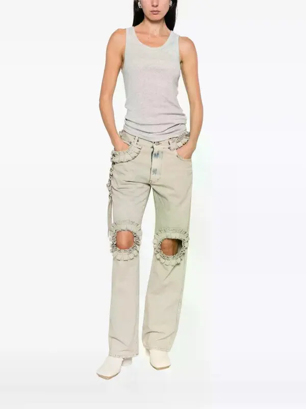 ENTIRE STUDIOS Ribbed Tank Top - Grey