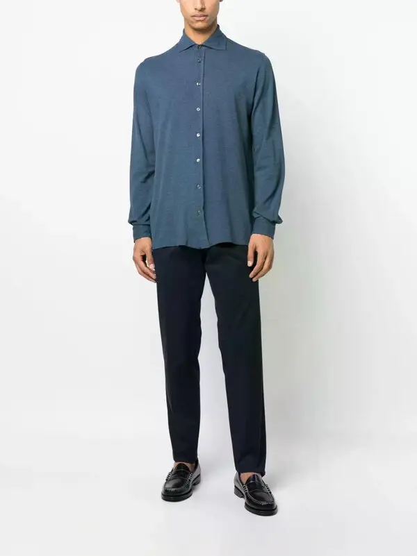 BARBA NAPOLI Long-sleeve Cotton Shirt