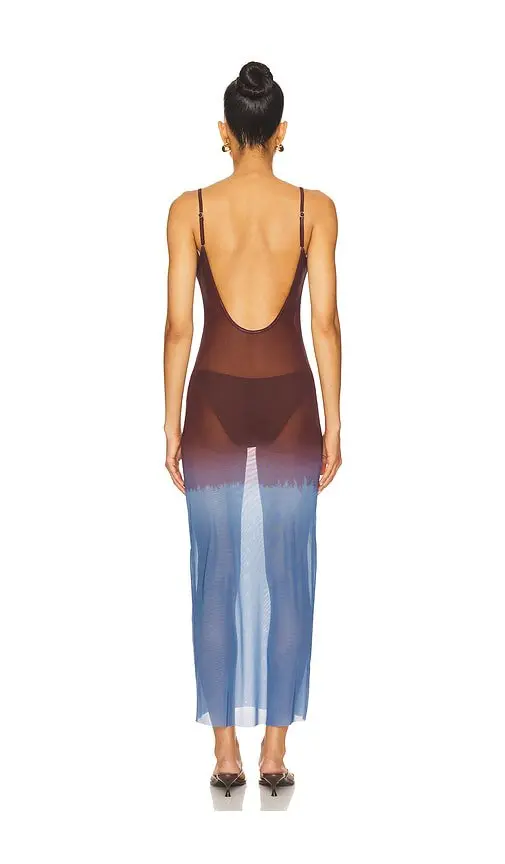WeWoreWhat Mesh Scoop Maxi Slip