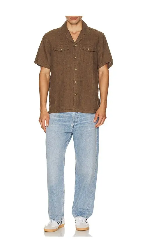 Faherty Brand Reserve Basque Camp Shirt In . Also