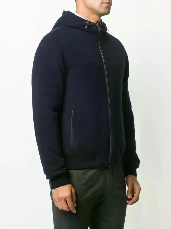 MOORER Virgin Wool-cashmere Blend Zip-up Jacket