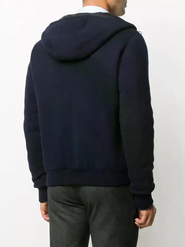 MOORER Virgin Wool-cashmere Blend Zip-up Jacket
