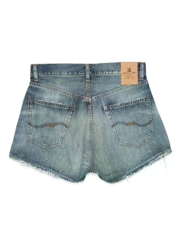 Denimist Haisley Frayed Denim Shorts