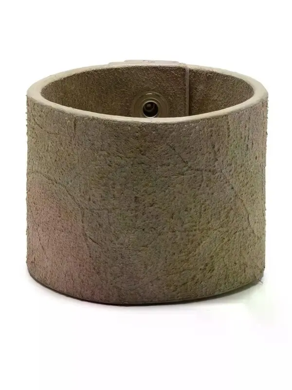 PARTS OF FOUR Wide Leather Bracelet - Neutrals