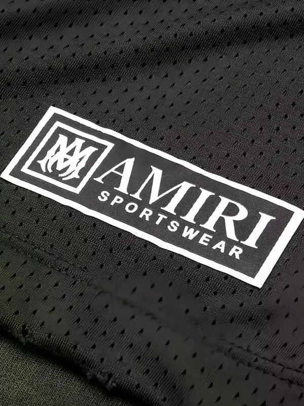 Amiri Logo Print Mesh Basketball Shorts