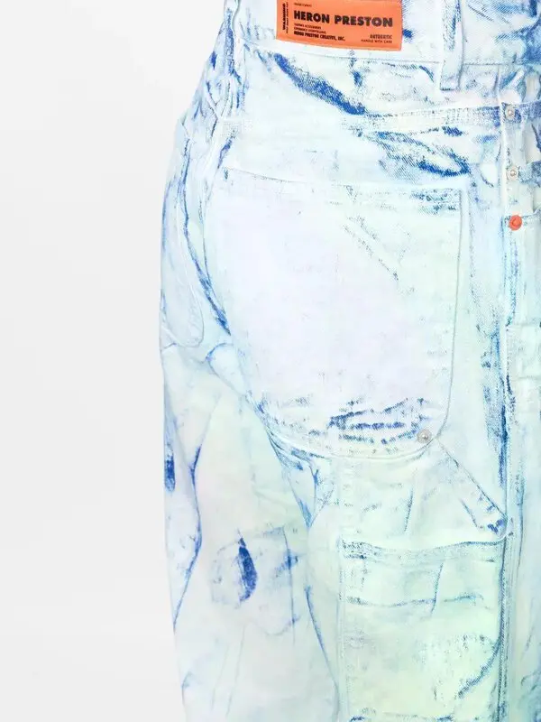 Heron Preston Distressed Effect Denim Jeans