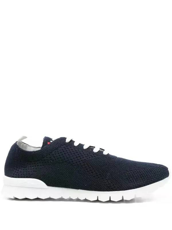 Kiton Lace-up Low-top Sneakers - Blue